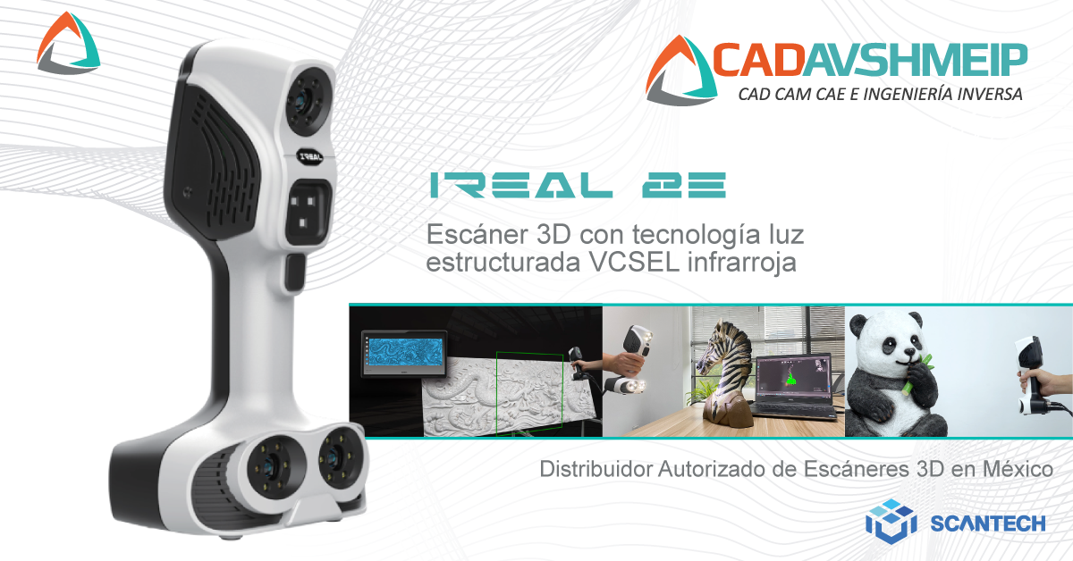 iReal 2E - Cotiza tu Escáner 3D de textura Aquí - CAD AVSHMEIP