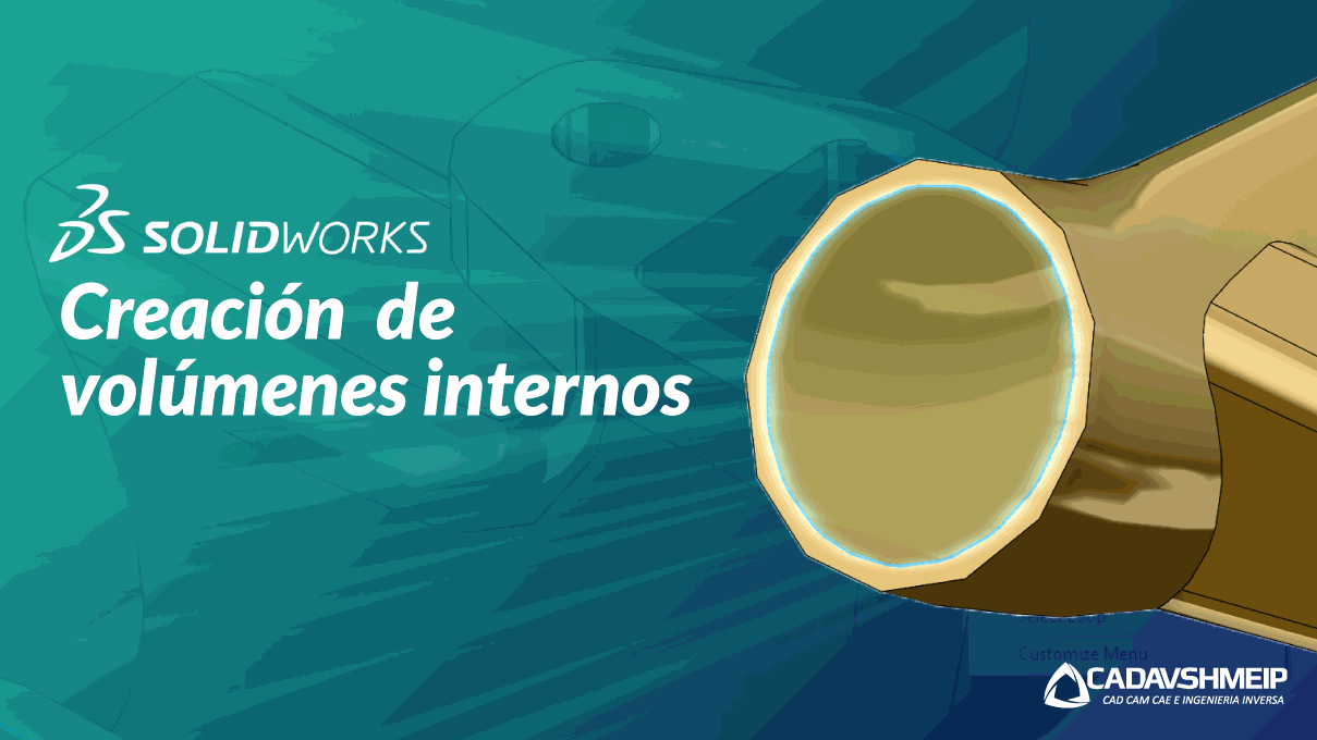 SolidWorks comando Intersecar para creación de volúmenes