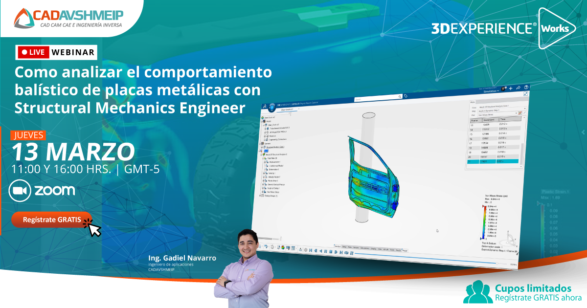 Webinar 3DEXPERIENCE Works Structural Mechanics Engineer | CAD AVSHMEIP